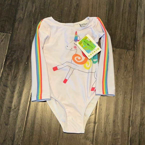 Flap Happy | Swim | Unicorn Rainbow Swimsuit Girl 4t | Poshmark